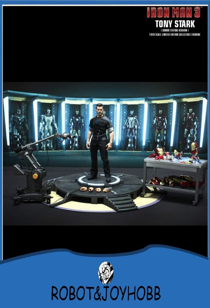 Эксклюзивная модель 1/6 Tony Stark от Hot Toys, версия Armor Testing из ...