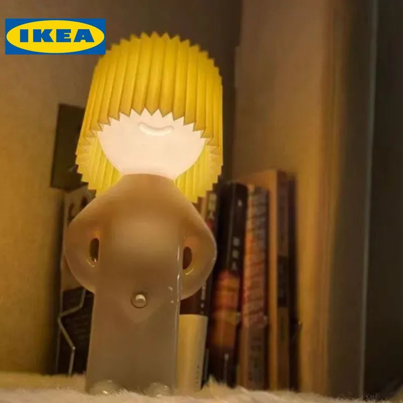 Креативная настольная лампа little rogue boy с проводным источником ...