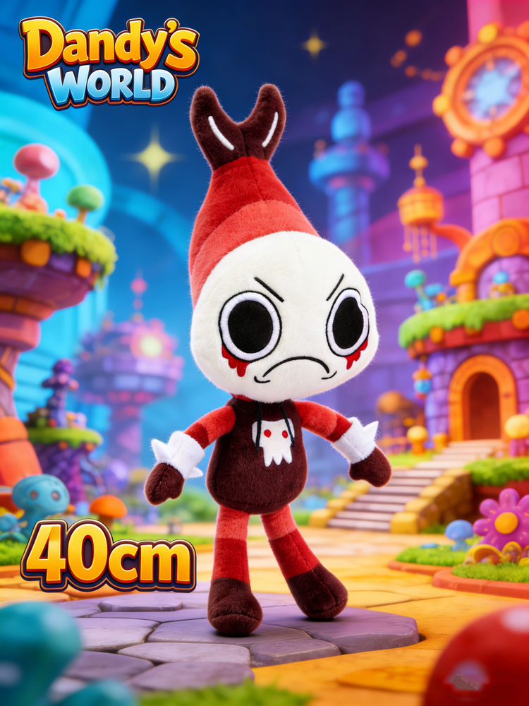Мир Денди Мягкая Игрушка 40CM/Roblox/dandys world plush купить на OZON ...