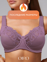 Бюстгальтер Женский OIRO мягкая чашка на каркасе, на косточках, размер 85F белый Нейлон, Эластан ...