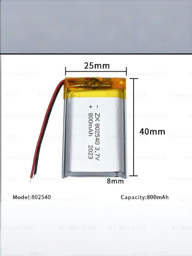14 отзыв на Аккумулятор литий-ионный универсальный 802540/ 80*25*40mm 3 ...
