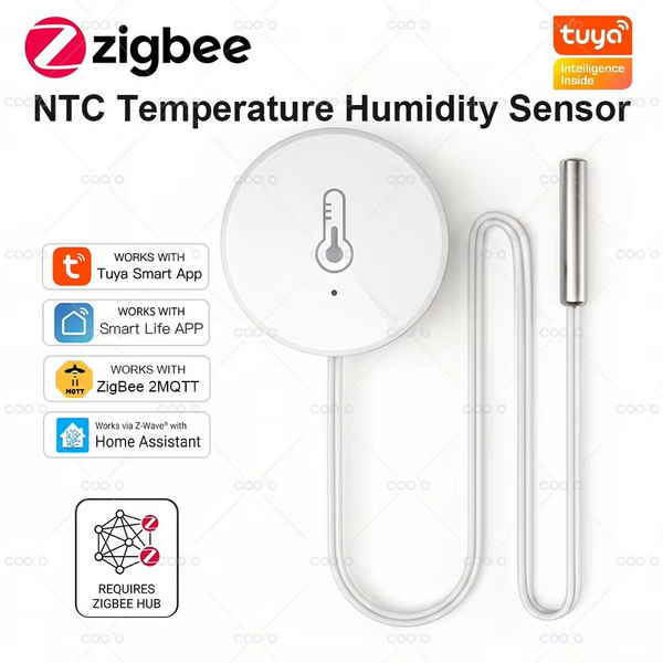 Датчик температуры и влажности Tuya Zigbee Ntc probe купить на OZON по ...