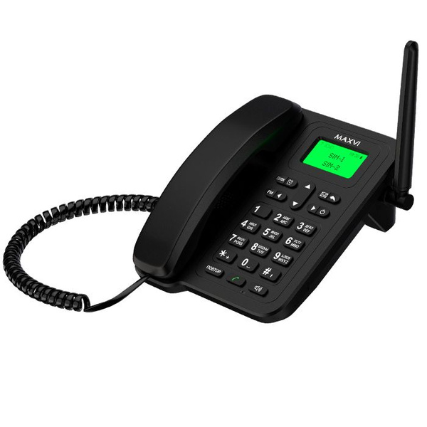 Стационарный телефон с SIM-картой Maxvi RT-01 black купить на OZON по низкой цене (1934436908)