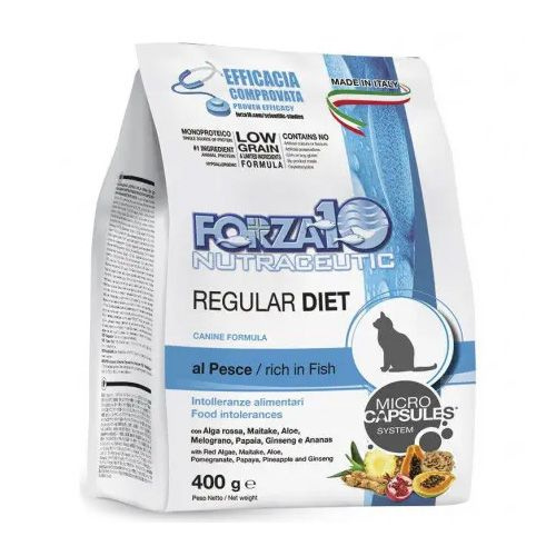 Forza10 Diet Regular Pesce Fish 31 12 / Сухой Монобелковый корм Форза для кошек всех пород Рыба ...