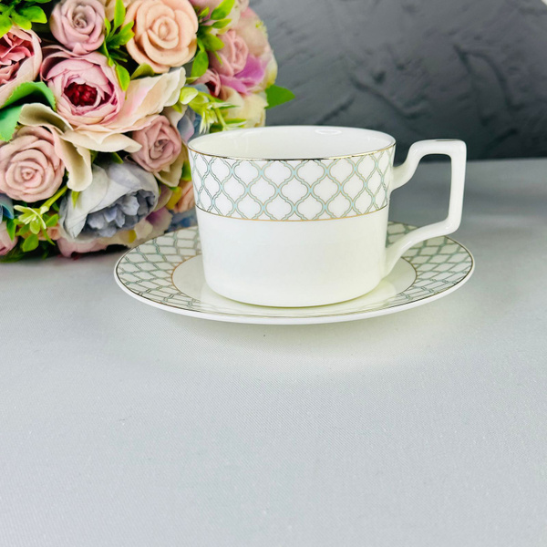 Сервиз кофейный Глазурованное покрытие, Нельзя мыть в посудомоечной машине Lenardi, на 6 перс ...