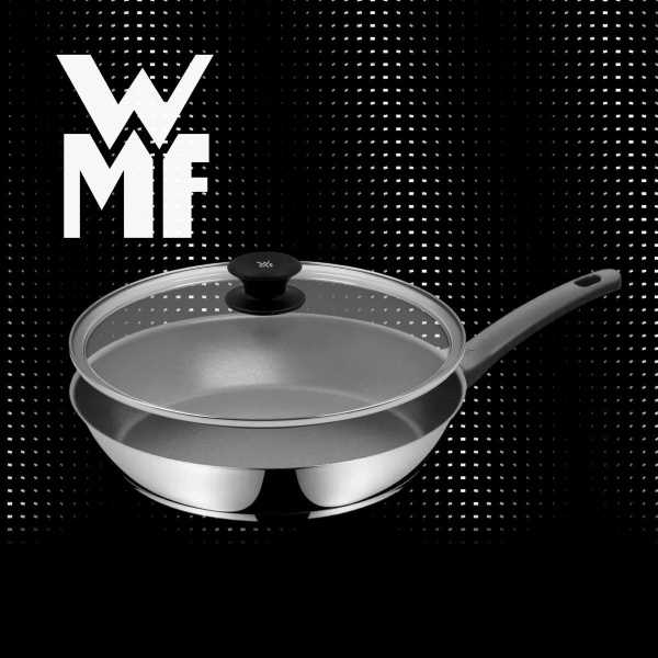 Сковорода WMF Profi Select 28 см с крышкой из нержавеющей стали с ...