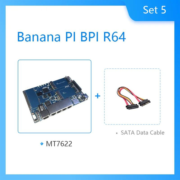 Banana PI BPI R64 MT 7622 Открытый маршрутизатор, Интерактивная игрушка ...