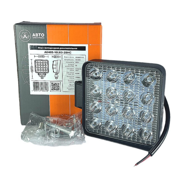 Фара рабочего света квадрат LED 16*348W 10-30В направленный свет 110*28 ...
