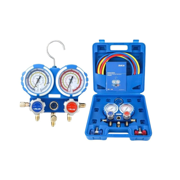 Манометрический коллектор Value VMG-2-R134A-B купить на OZON по низкой ...