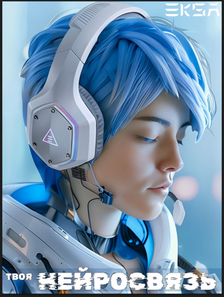Наушники Полноразмерные EKSA EKSA_Gaming_wire Проводное + беспроводное ...