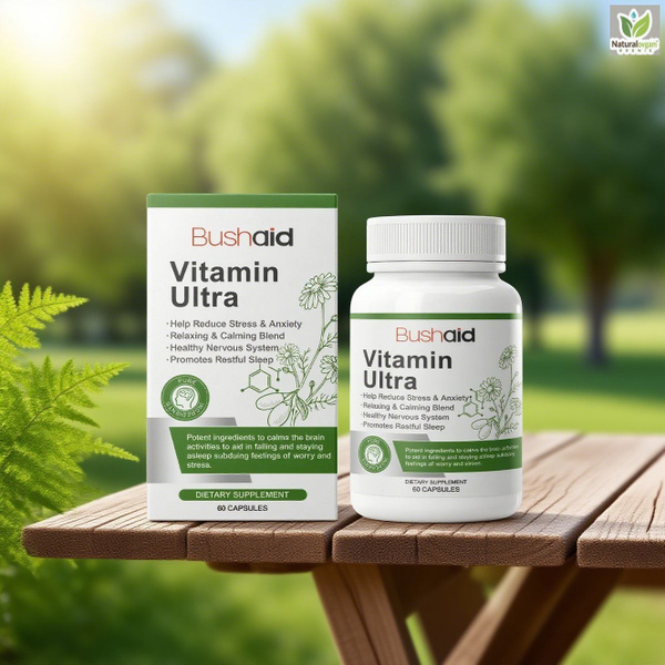 Bushaid Vitamin Ultra Успокаивающие Капсулы с Витамином С для Снижения ...
