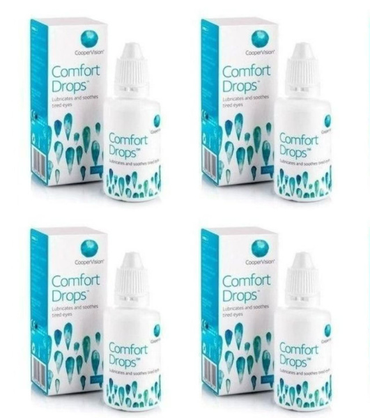Увлажняющие капли для глаз (CooperVision) Comfort Drops, 20 мл, 4 шт ...