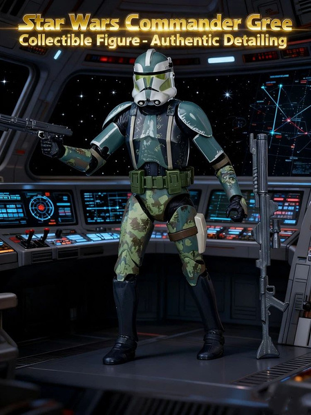 Фигурка Hasbro Star Wars The Black Series Clone Commander Gree 6 inch ...