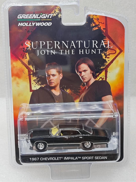 Машинка GreenLight 1/64 1967 Chevrolet Impala Black Die-cast Alloy Car ...