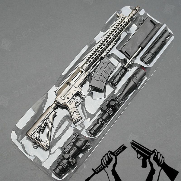 Мини AKM модель оружия Battlefield PUBG серия брелок M416 AWM AKM 98K ...