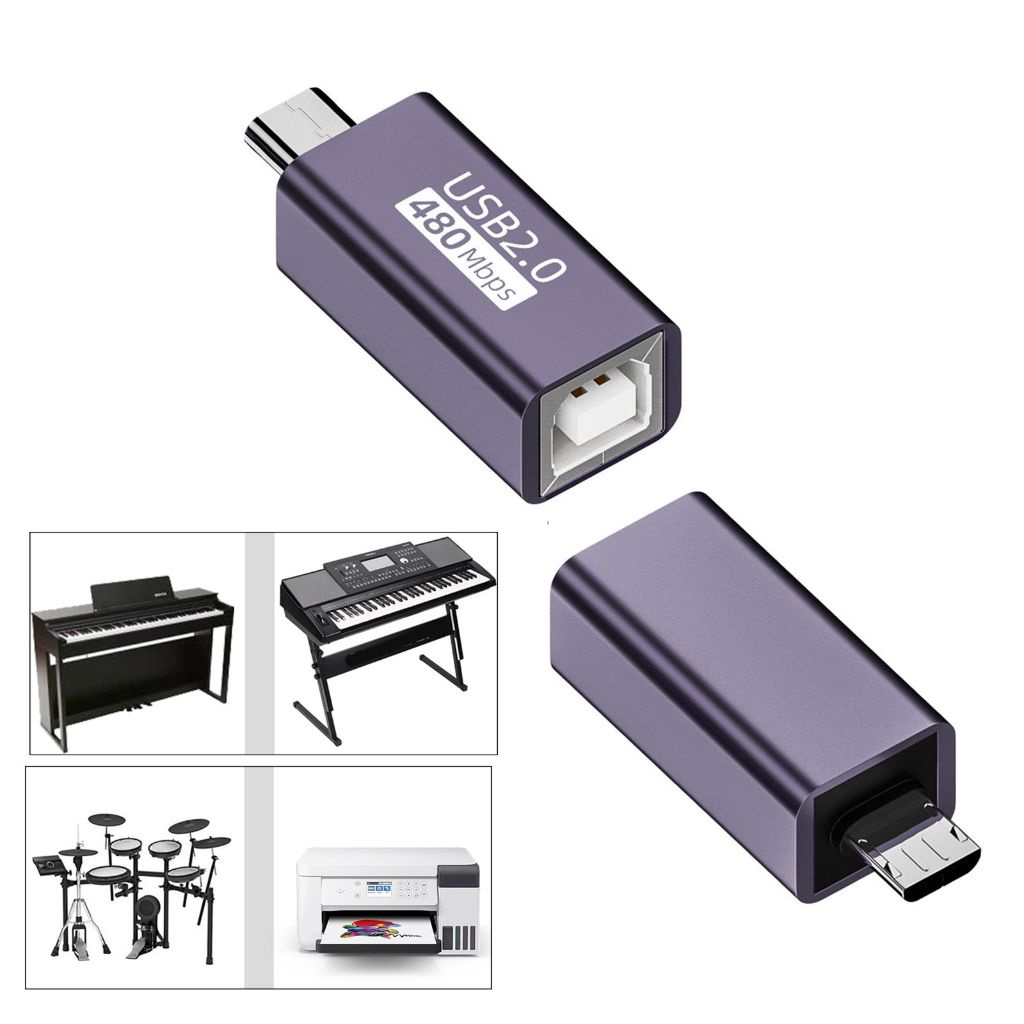 Адаптеры USB B, женский к мужскому, USB/Micro USB/Mini USB/MiDi/TypeC ...