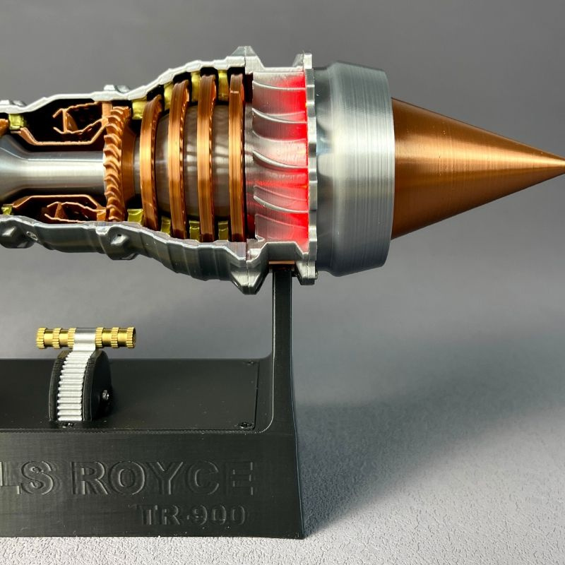 Эксклюзивная готовая модель авиационного двигателя TR900 с регулировкой скорости вращения и ...