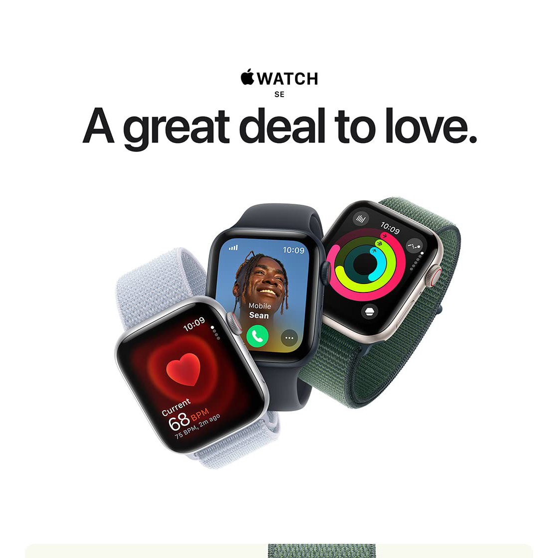 Apple Смарт-часы Watch Series SE 2nd (2024) GPS M/L, 40mm, Blue купить ...