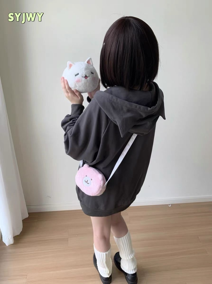 Толстовка Женский, Мужской SYJYW серый лист Без застежки Полиэстер, размер 46 облегающий Длинный ...