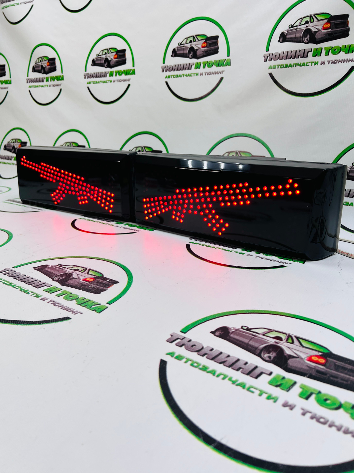 Светодиодные фонари ВАЗ 2108, 2109, 2113, 2114, 21099 "Калаши АК-47" тонированные, комплект ...