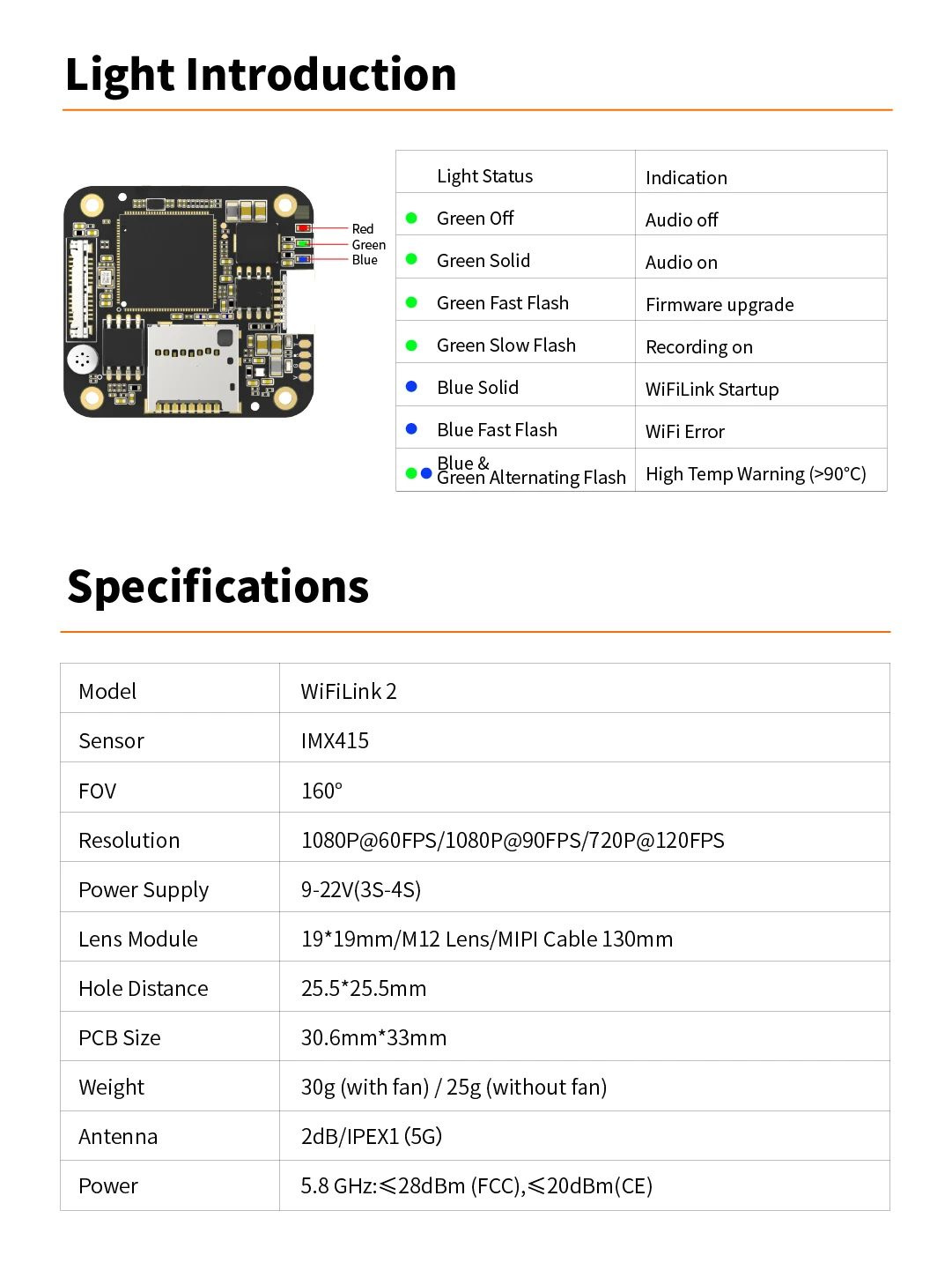RunCam Wireless WiFiLink2,WiFiLink2-G Digital HD Видеопередатчик,с ...