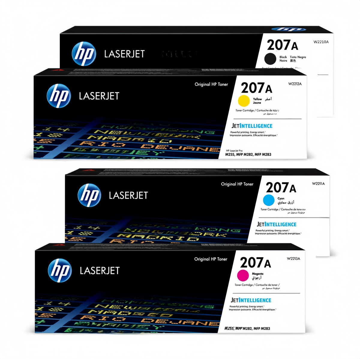 Комплект картриджей HP 惠普207A, Черный (black), для лазерного принтера ...