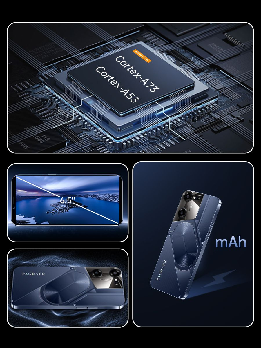 Смартфон P8-1 512 ГБ 12 ГБ Синий 6.5 Pova 7 купить c доставкой на OZON ...