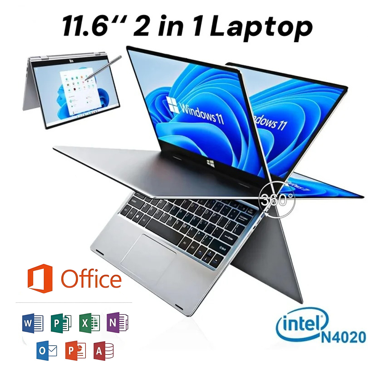 Ноутбук CARBAYTA, 11.6, Pink-8G-N4020, Intel Celeron N4020, 8 ГБ, Intel ...