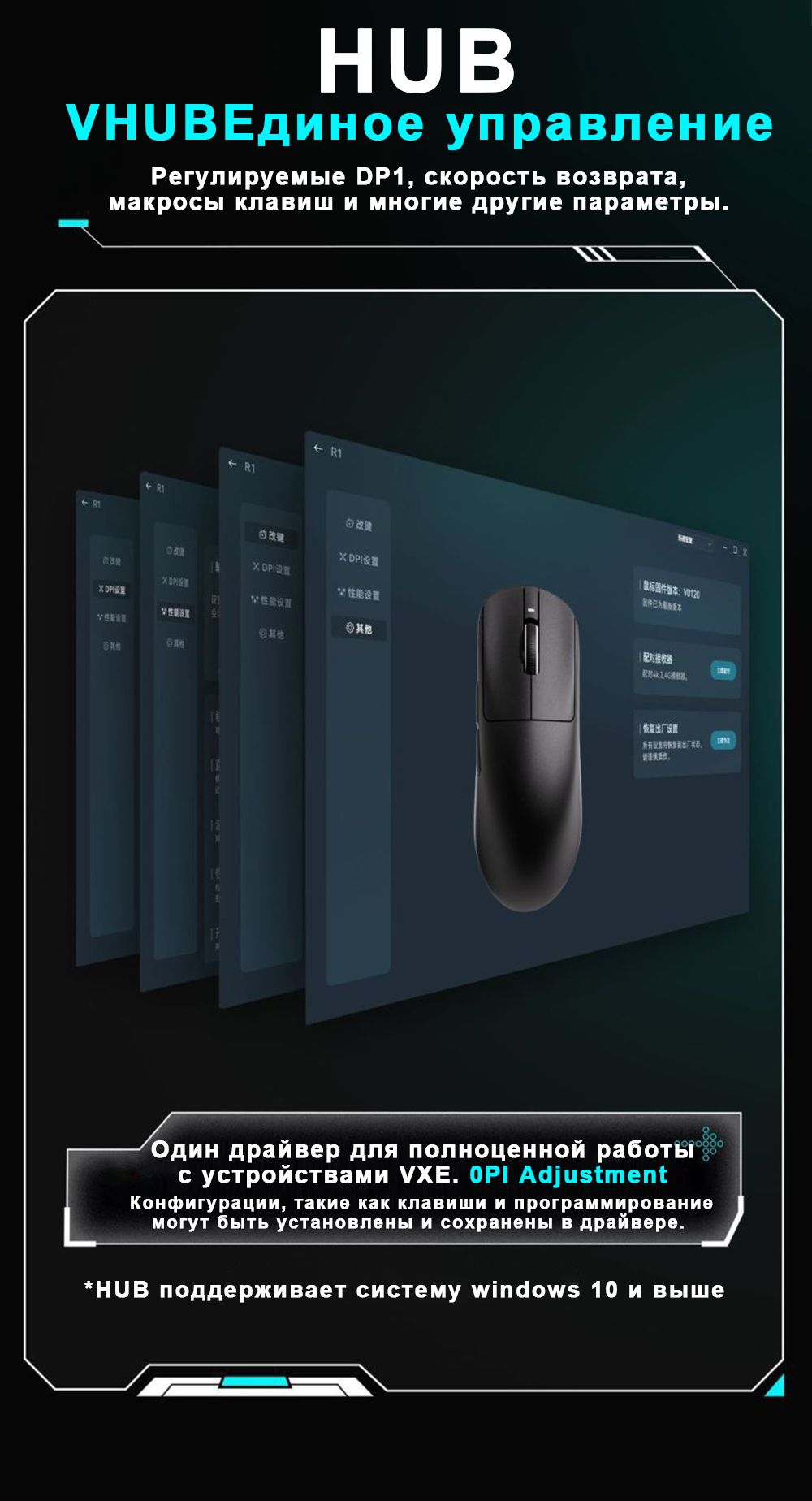 Игровая мышь беспроводная VXE Dragonfly R1 PRO MAX VXE R1 PRO MAX White ...