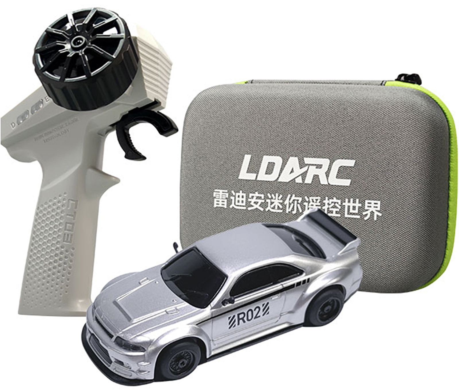 LDARC R02(Серебряный) 1: 64 Миникар 4CH 2,4 ГГц с дистанционным ...