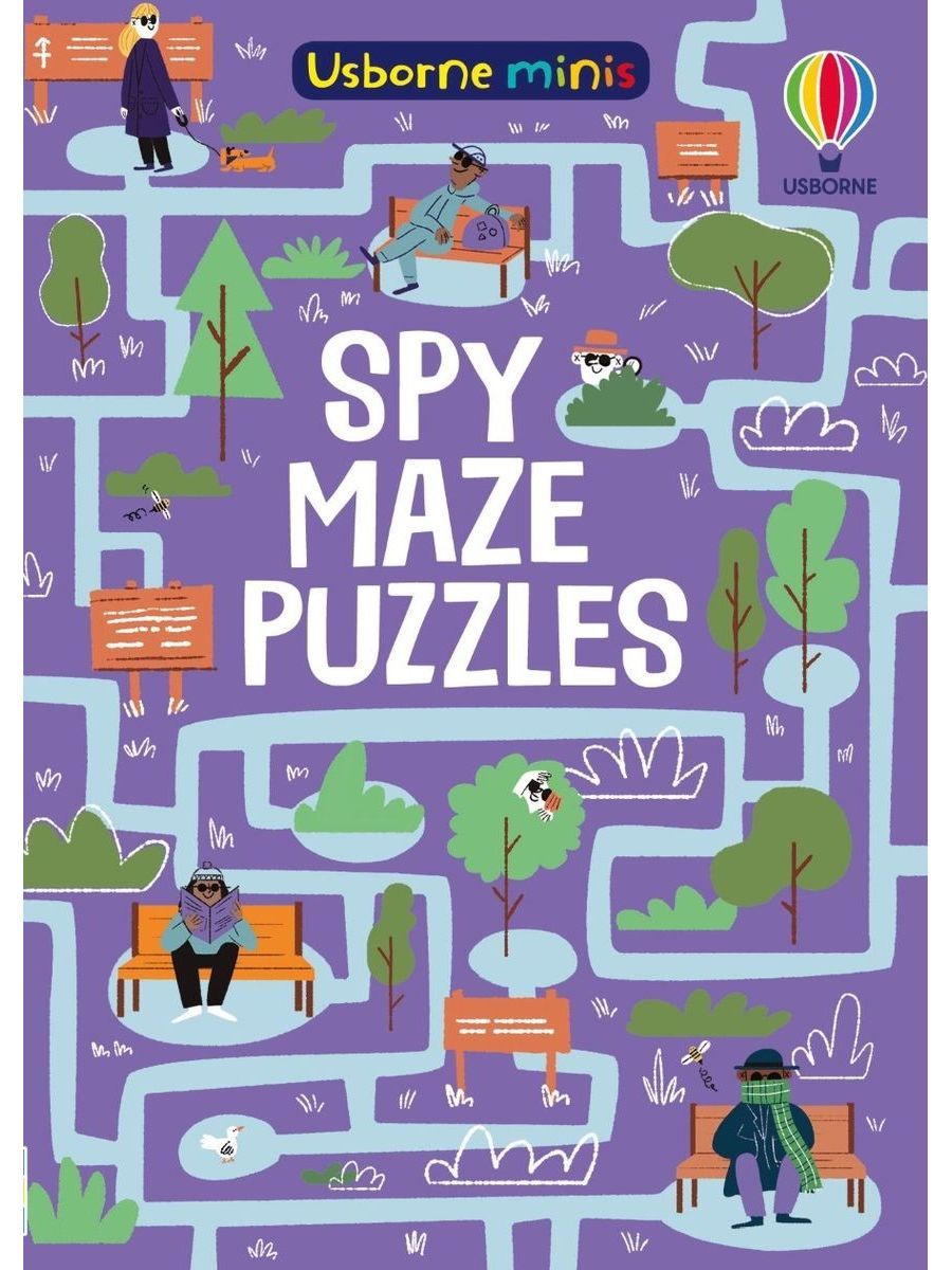 Usborne Minis Spy Maze Puzzles развивающая книга для детей на ...