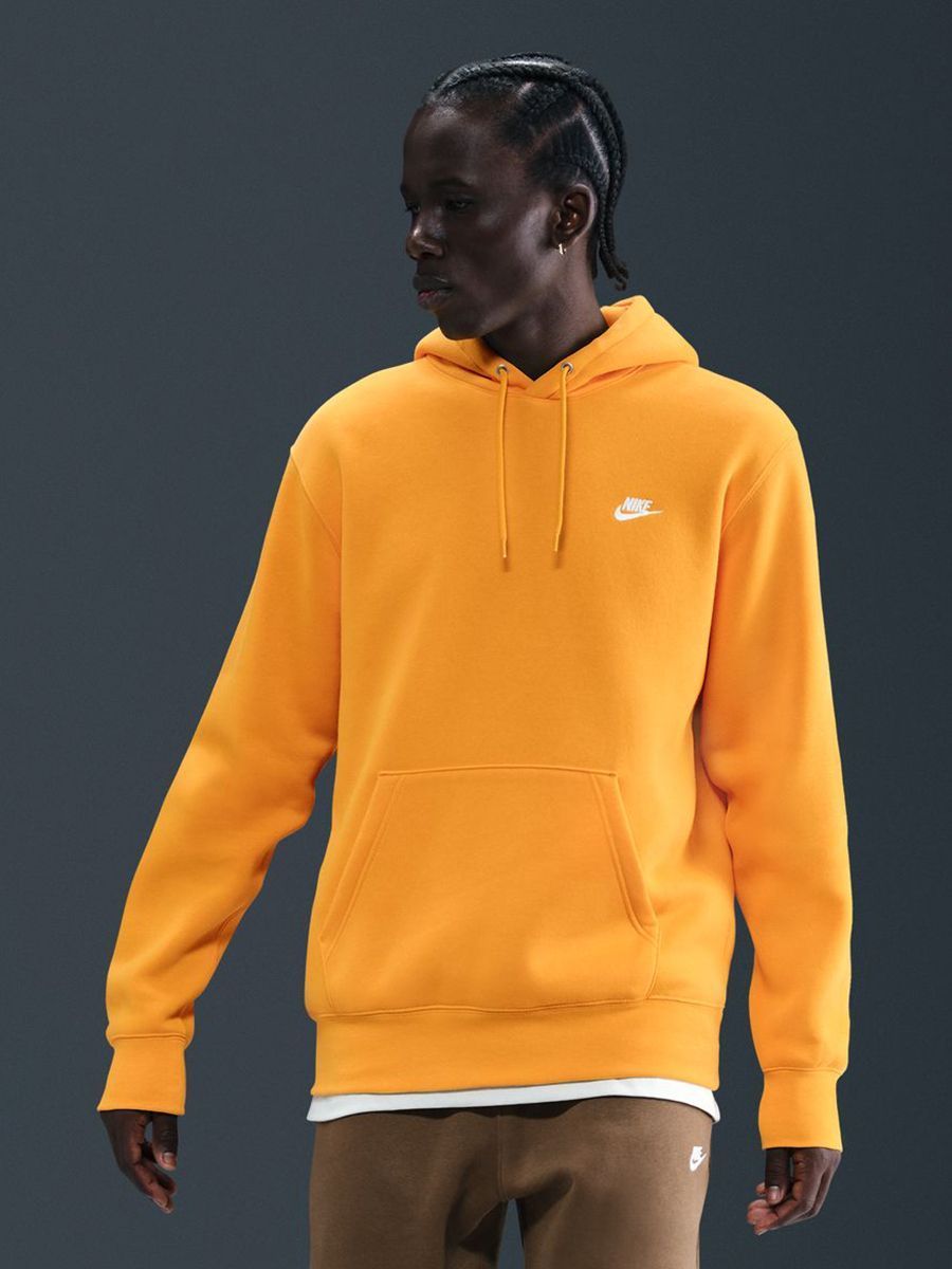 Худи Мужской Nike оранжевый Хлопок, Полиэстер, размер 50, 52 Пакистан ...