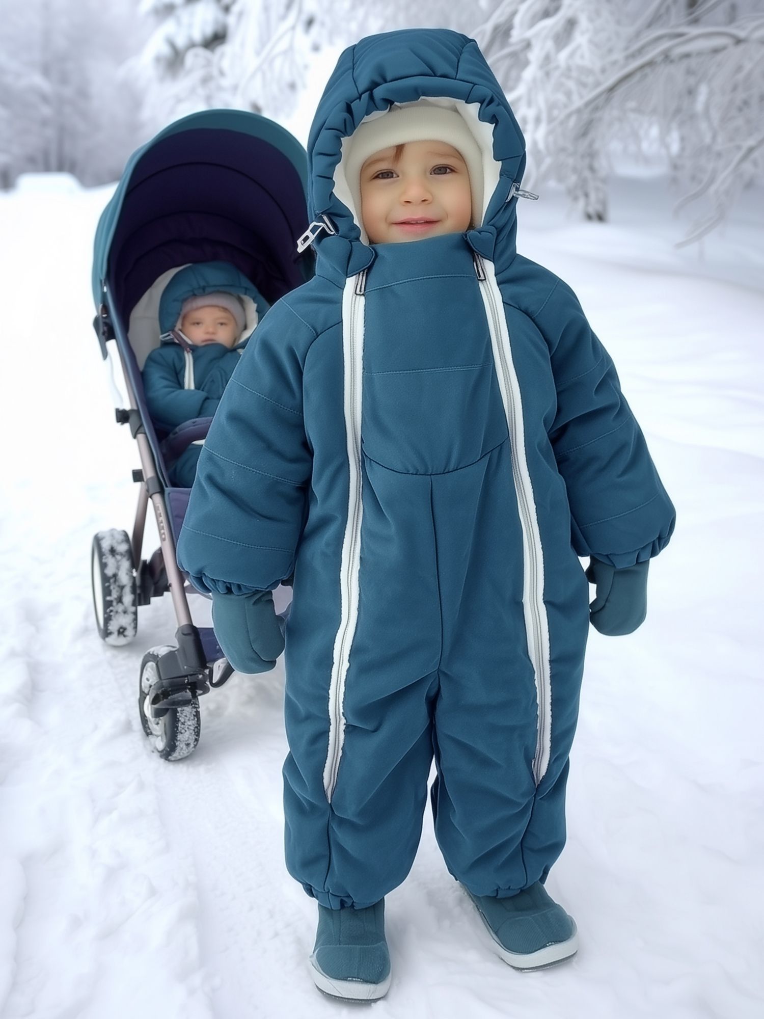 Комбинезон утепленный Девочки Сонный Гномик, размер 74 королевский ...