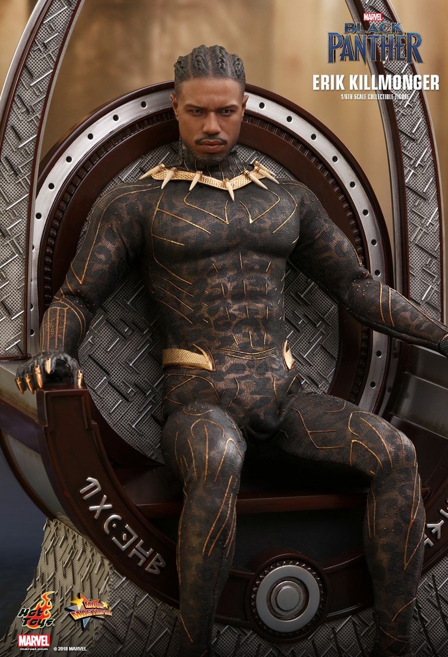 Hot Toys MMS471, Black Panther Erik Killmonger 1/6th scale Collectible ...