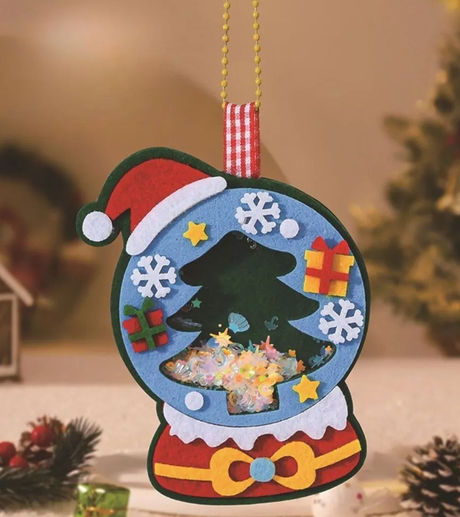 Поделка из Фетра Новогодний носок / Украшение на елку / Подарок на ...