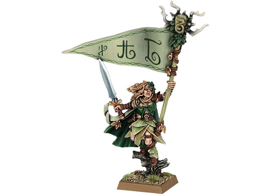 Знаменосец Лесных Эльфов, Лесные Эльфы (Металл, Литье) / Wood Elf ...