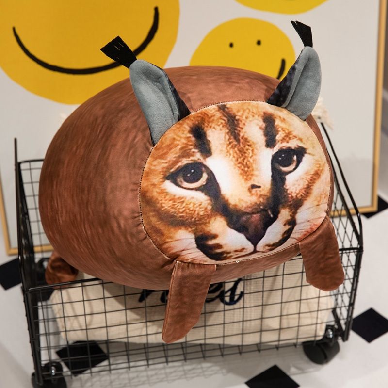 Floppa Plush25CM Caracal Chubby Pillow Cat Мягкая игрушка для детей ...