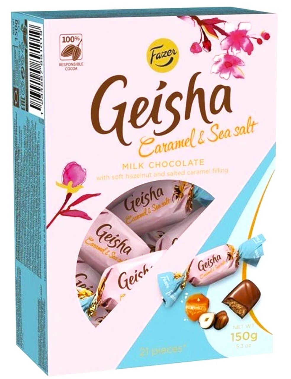 Конфеты Fazer Geisha карамель и морская соль, 150г купить на OZON по ...
