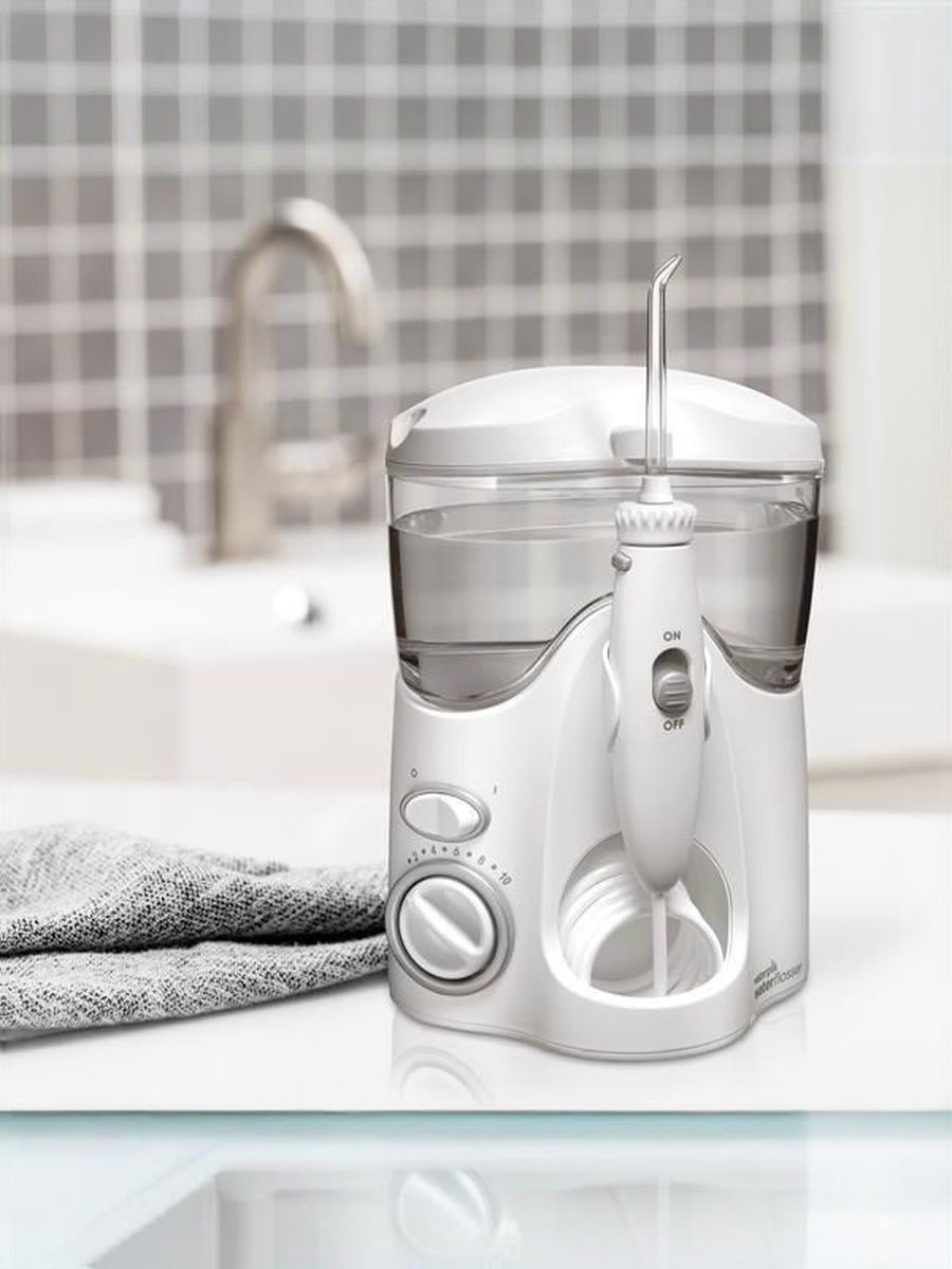 Ирригатор для полости рта и зубов стационарный WaterPik WF-100, белый ...