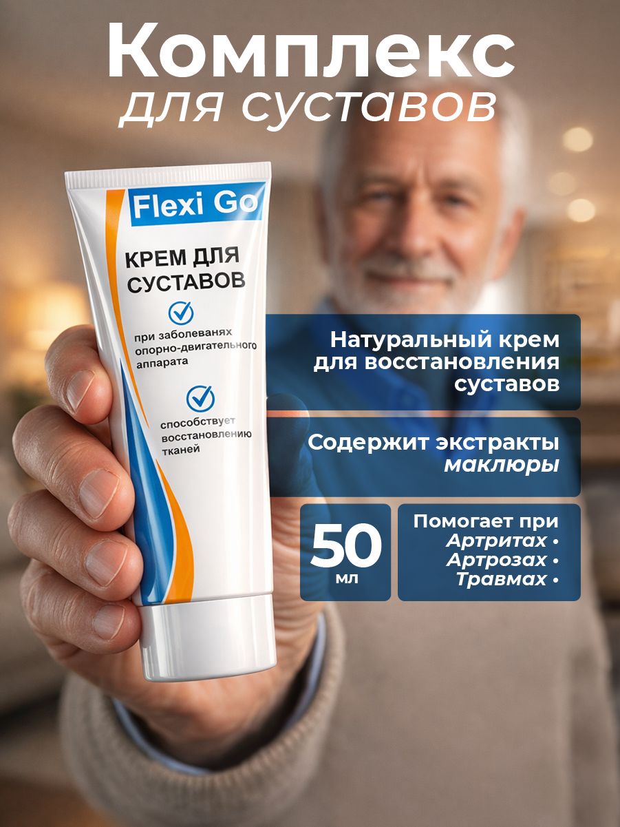 Крем от боли суставов и воспалений Flexi Go купить на OZON по низкой ...