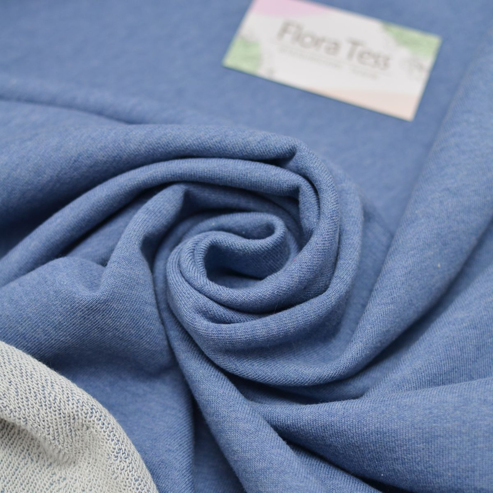 Ткань, Футер петля, Италия, Отрез кратно 0,7м купить на OZON по низкой ...