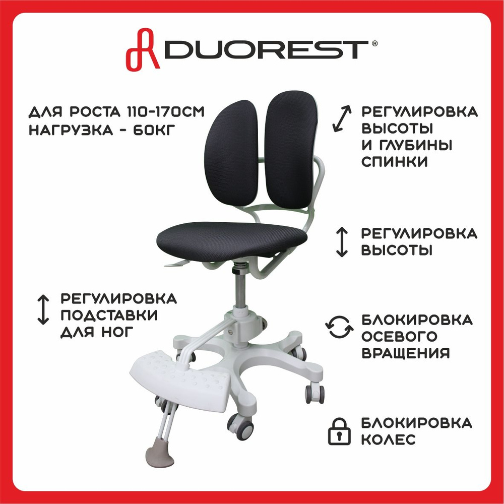 Детское растущее ортопедическое кресло Duorest DR-289SE - купить с ...
