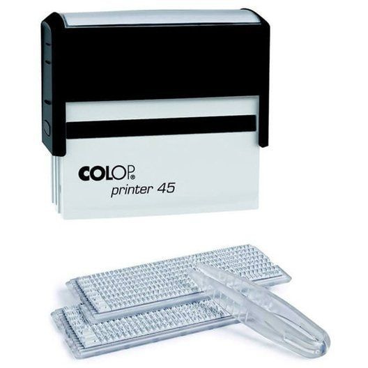 Colop Printer 45-Set Автоматический самонаборный штамп, 2 кассы, С ...