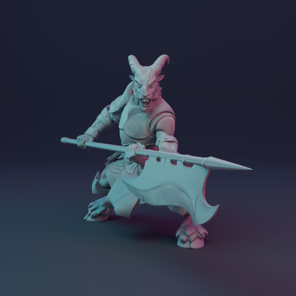 Миниатюра "Сатир воин" (Satyr Warrior) ДнД DnD Pathfinder НРИ высота ...