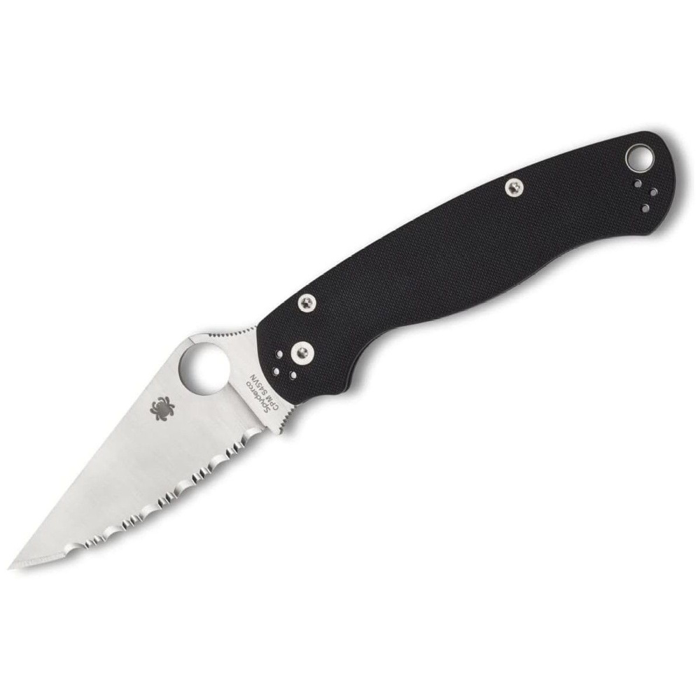 Нож складной Spyderco Paramilitary 2 Serrated Black - купить с ...