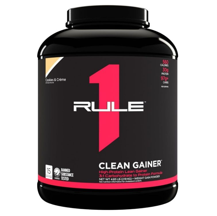 R1 Clean Gainer Rule 1 (2190 гр)годен до 25/08/2025 Печенье со Сливками ...