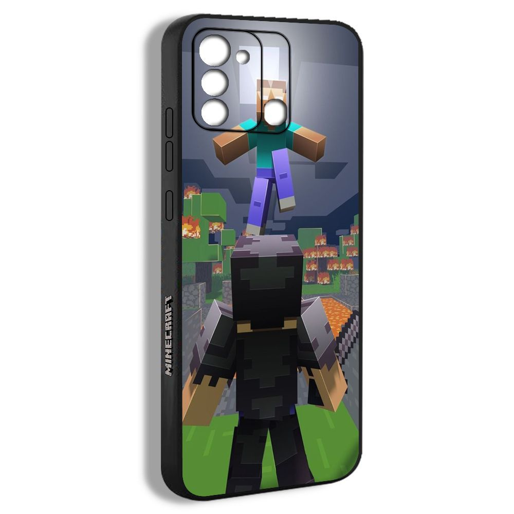 чехол для смартфона Подходит для Tecno Spark 8c Стив Майнкрафт волшебный прыжок мультфильм Qag19