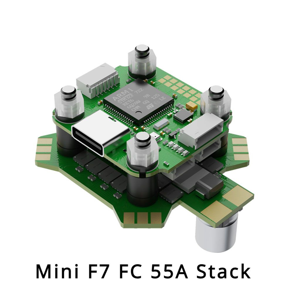 iFlight BLITZ Mini F7 Stack/Контроллер F7 V1.1/ E55 55A 4-В-1 2-6 S BLHeli32 ESC для FPV-дрона ...