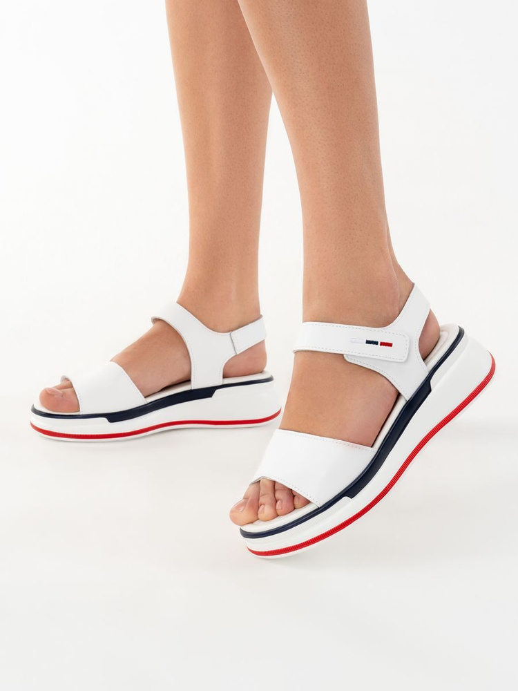 Сандалии Женский Covani, размер 39 Натуральная кожа Платформа Круглый нос, Открытый нос 6 Лето ...