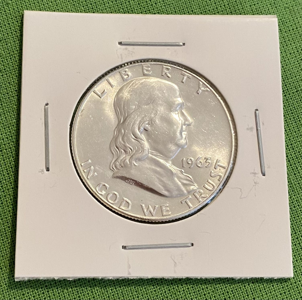 Монета США 1/2 доллара 1963 год, серебро, оригинал, Франклин, - купить в интернет-магазине OZON ...